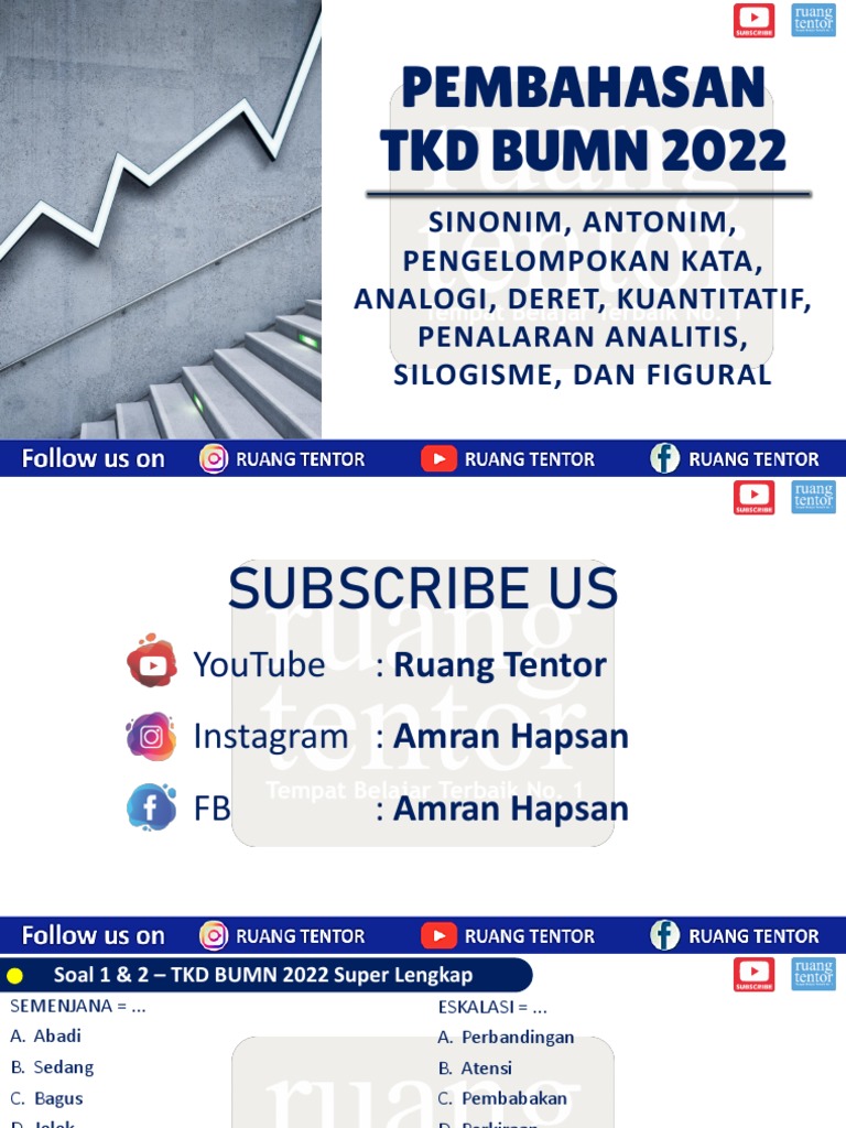 Soal TKD BUMN 2022: Sinonim dan Logika | PDF