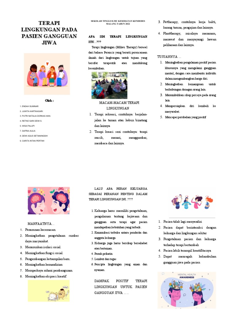Leaflet Terapi Lingkungan | PDF