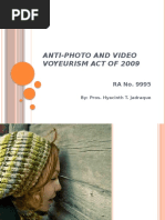 RA 9995 - Anti Photo and Video Voyeurism Act | PDF | Justice | Crime ...