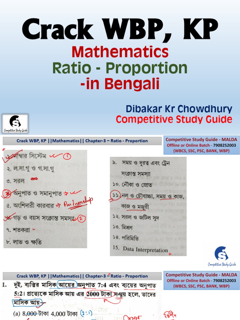 Ratio Proportion Part 1 And Part 2 Pdf Mathematical Objects