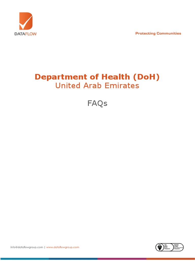 DataFlow Process for DoH Licensing | PDF | United Arab Emirates ...