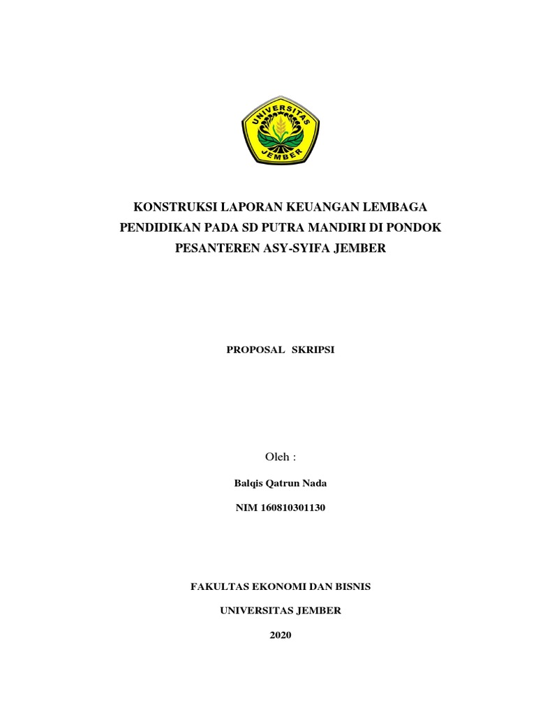 Proposal Final Balqis Qatrun Nada | PDF