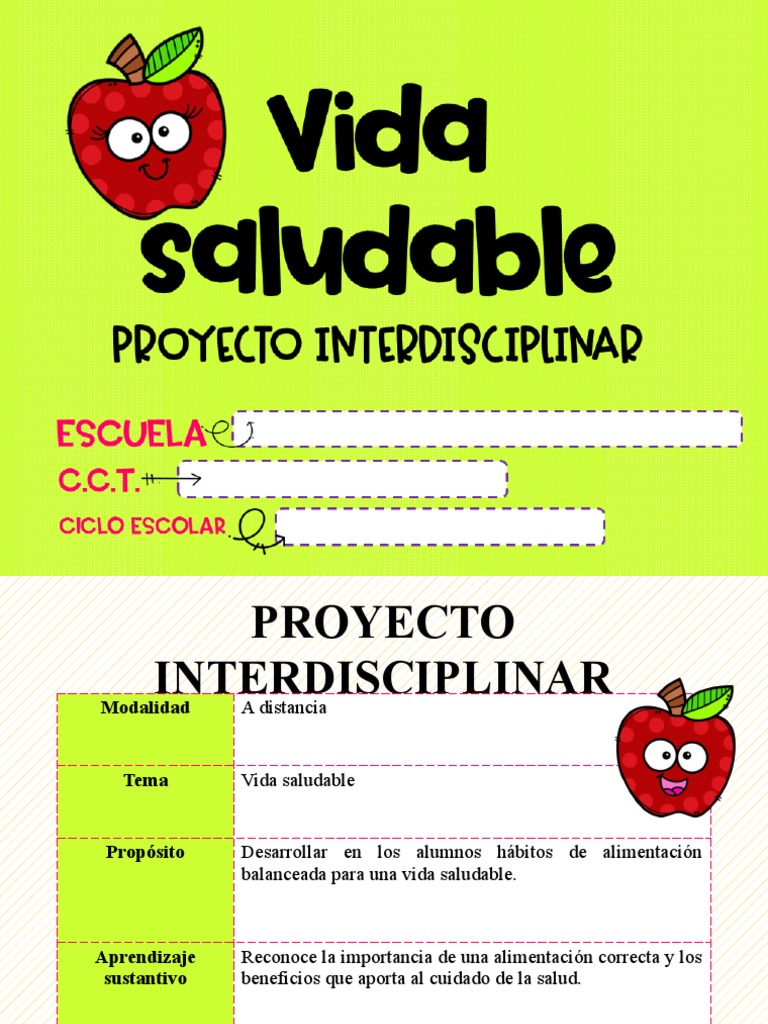 Proyecto VIDA SALUDABLE (Curso) | PDF | Alimentos | Comida y bebida