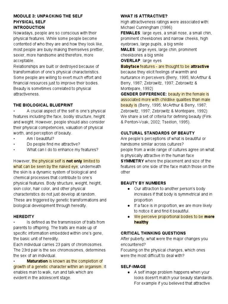 Understanding The Self Module 3 | PDF | Sexual Arousal | Gender Studies