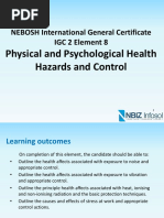 NEBOSH Certificate Unit-1 IGC: Element 1: Foundations in Health and Safety | PDF | Occupational ...