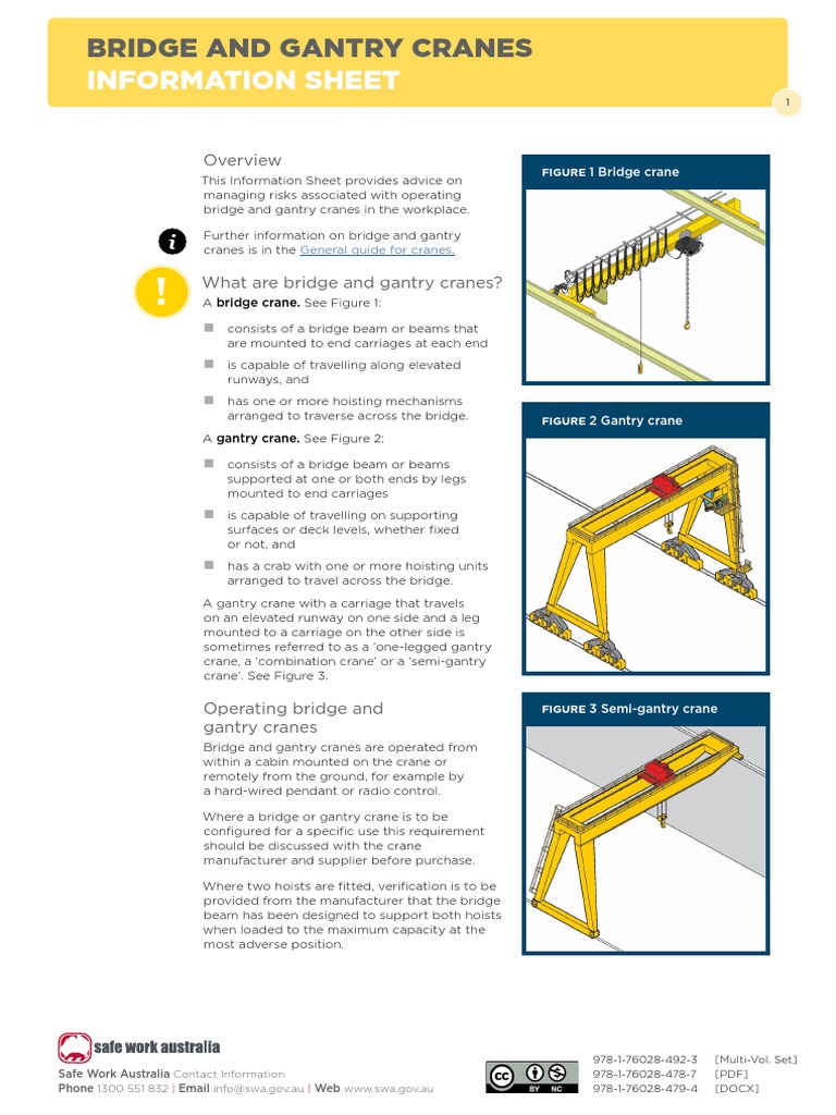 Bridge and Gantry Crane Safety Guide | PDF | Crane (Machine) | Switch