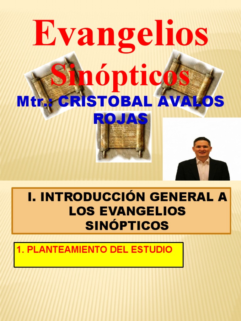 Introducción General A Los Evangelios Sinópticos | PDF | Jesús | Evangelios