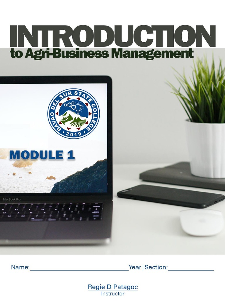 Introduction To Agribusiness Management Module 1 | PDF | Agribusiness ...