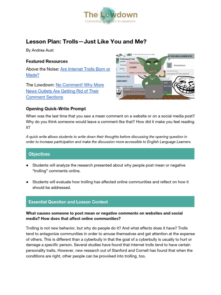 Understanding Online Trolling Behavior | PDF | Internet Troll ...