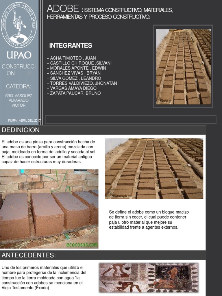 1 Adobe | PDF | Ladrillo | Materiales de construcción
