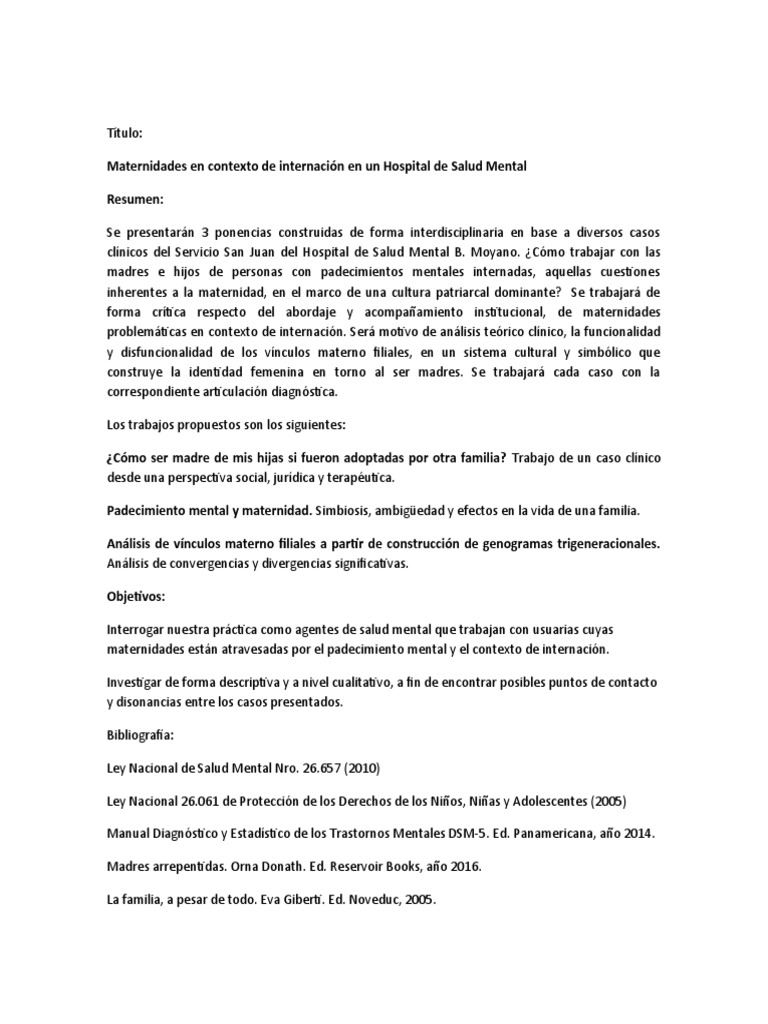 Abstract 2019 Apsa | PDF | Trabajo Social | Salud mental