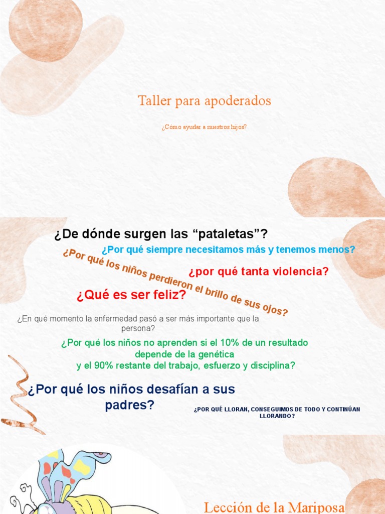 Taller Apoderados | PDF | Sicología | Aprendizaje