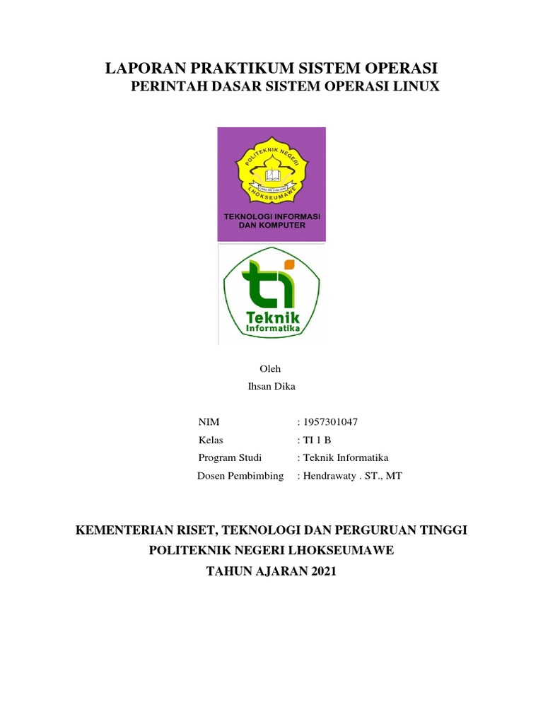 Laporan Resmi Praktikum Sistem Operasi | PDF