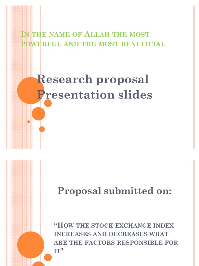 Research Proposal Slides | PDF | Stock Market | Stocks