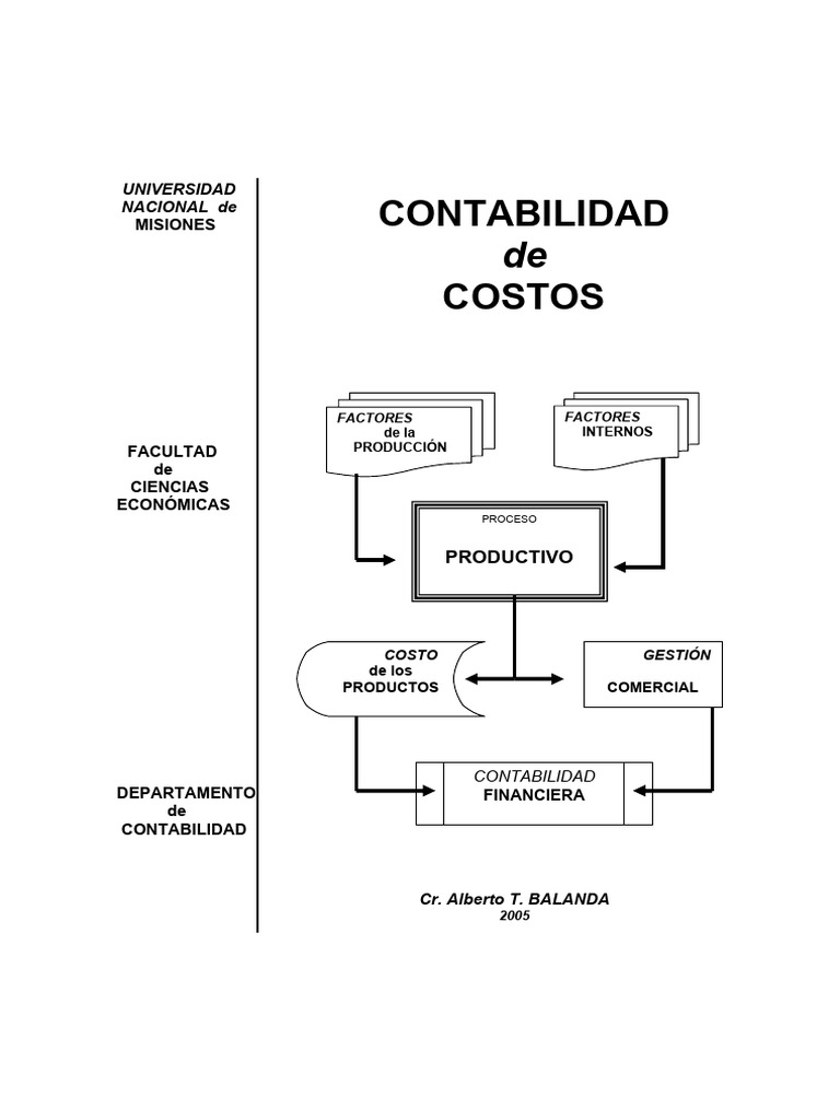 Contabilidad de Costos-Alberto Balanda | PDF | Costo | Contabilidad de gestión