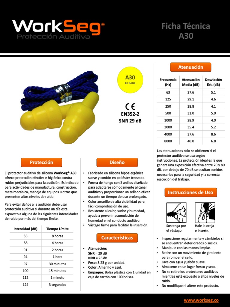 Ficha Tecnica Tapaoidos Insercion | PDF | Sonido