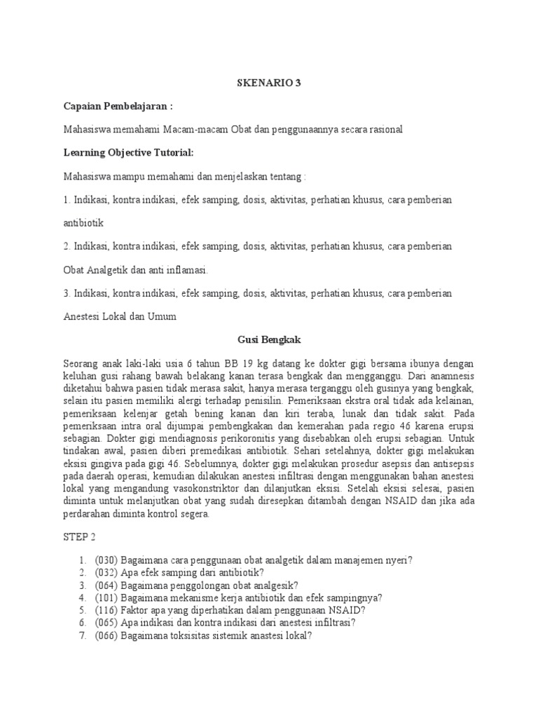 Skenario 3 Blok 11 (F) | PDF
