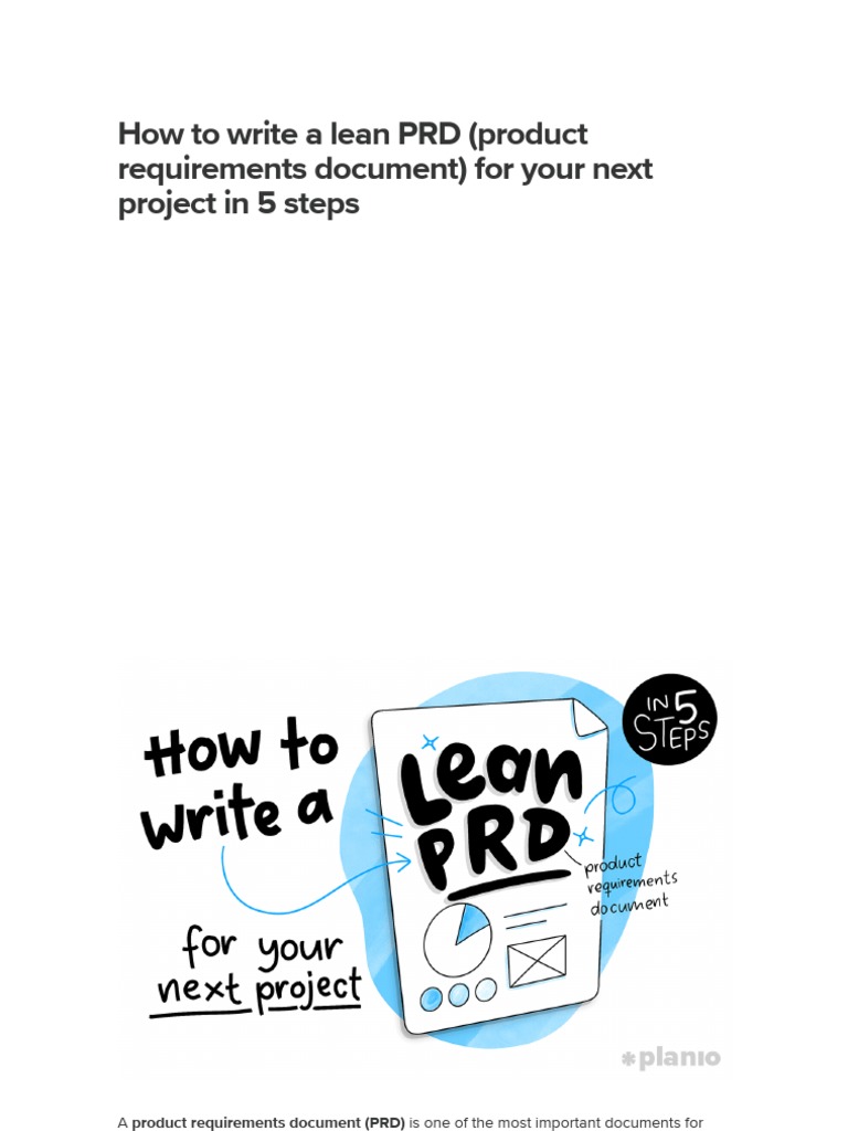 How To Write A PRD | PDF | Agile Software Development | Software ...