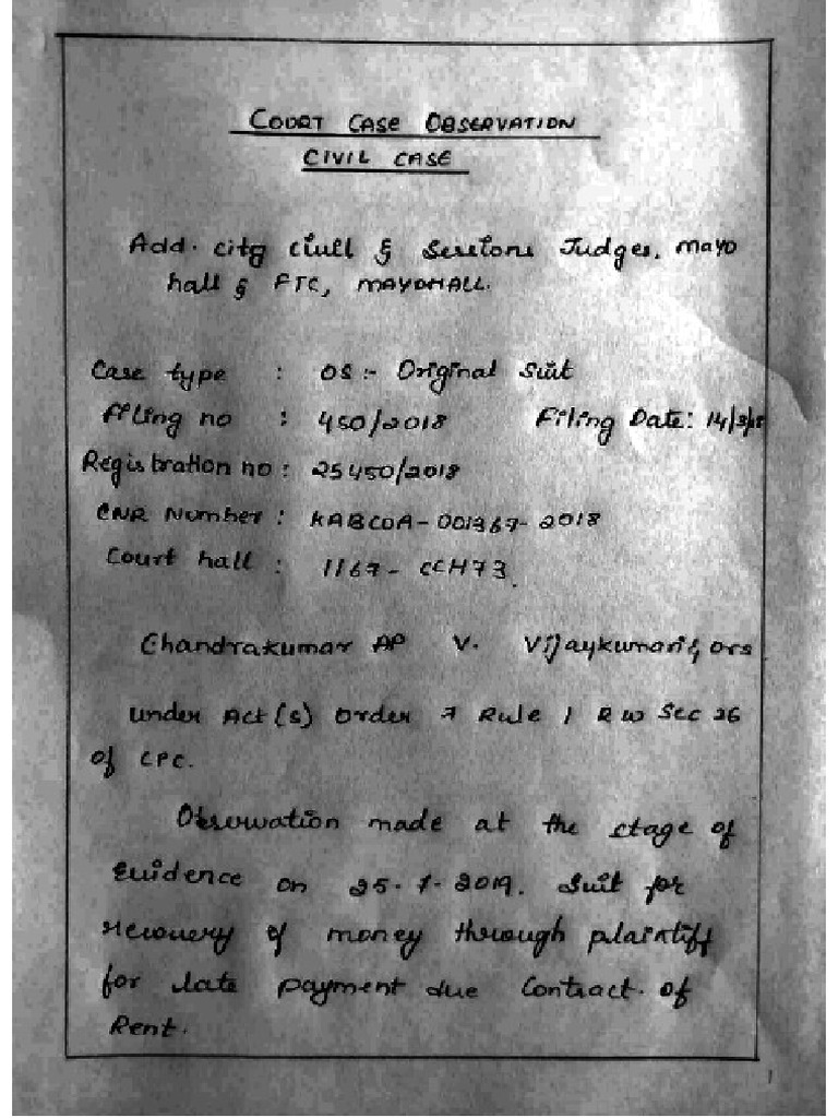 Trial Observation | PDF