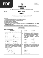 Allen. Leader Test Series | PDF