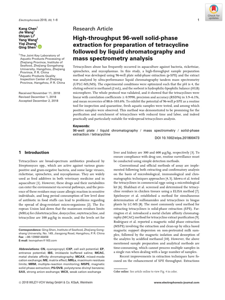Anthelmintic | PDF | Detection Limit | Elution