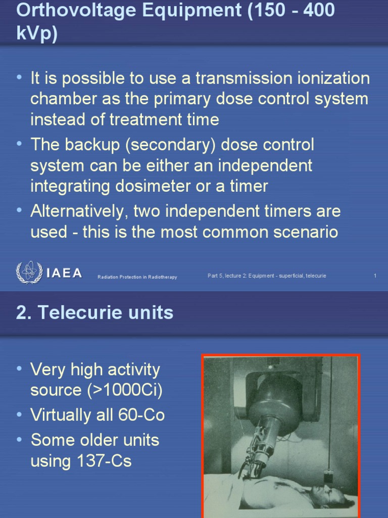 Alat Dan Peralatan RT (Orthovolt) | PDF | Radiation Therapy | Radiation ...