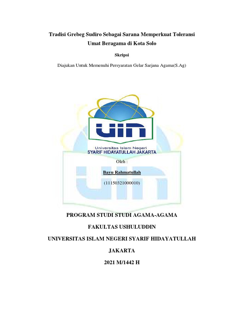 Grebeg Sudiro: Media Toleransi Agama | PDF