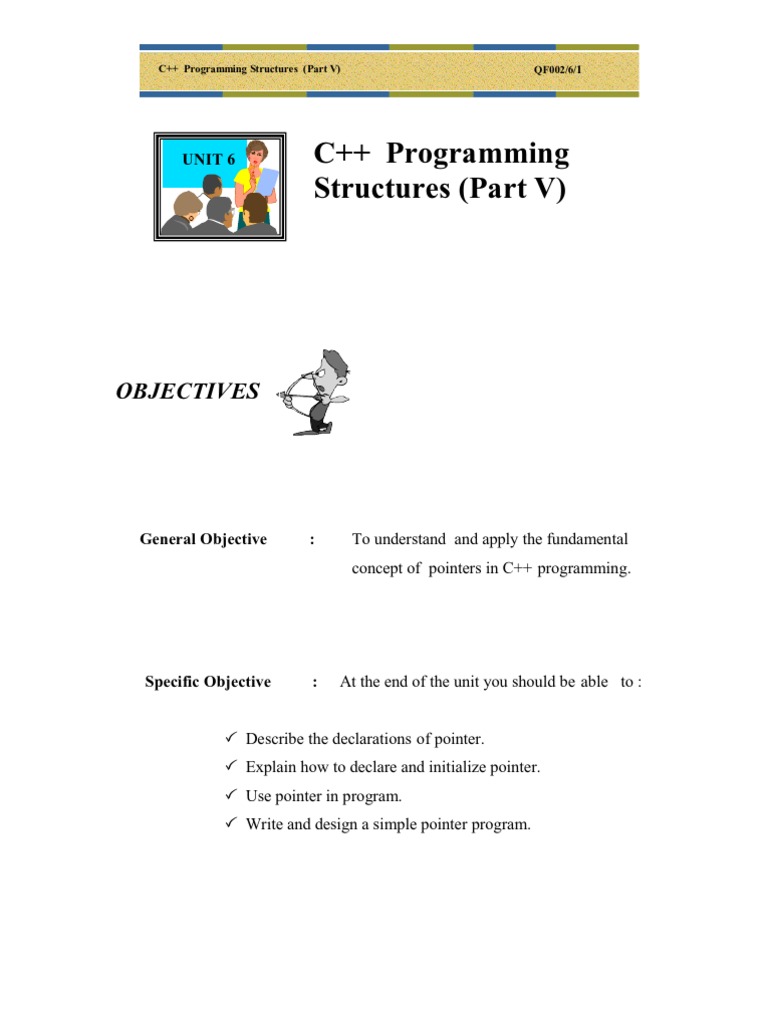 Unit 6 Object Oriented Programming C Pdf Pointer Computer Programming Subroutine