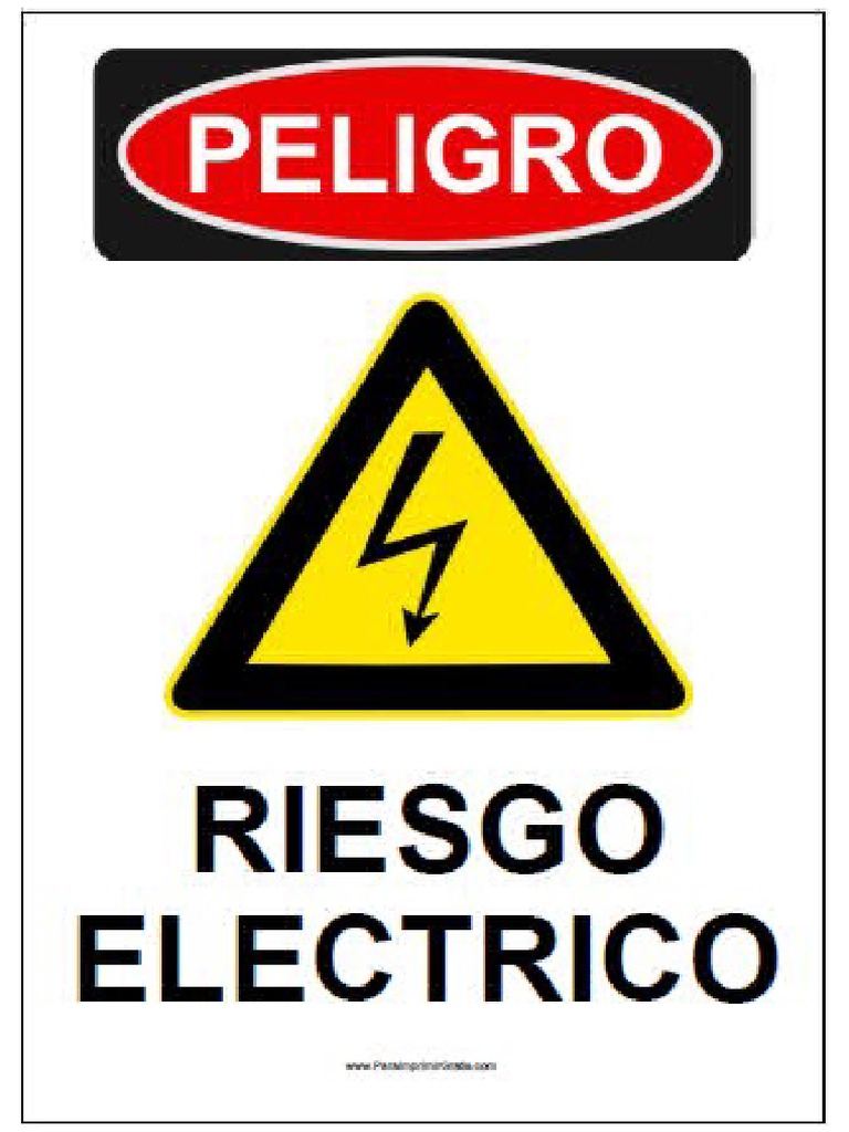 Señaletica De Riesgo Electrico Pdf