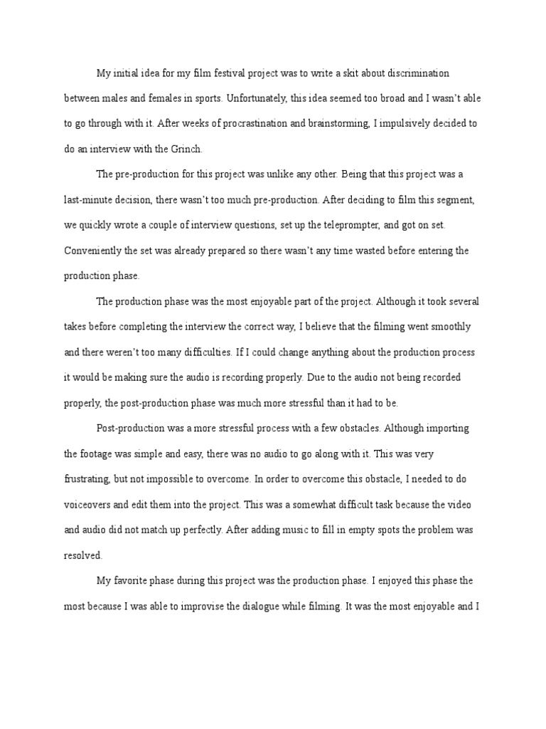 Self Reflection Paper | PDF