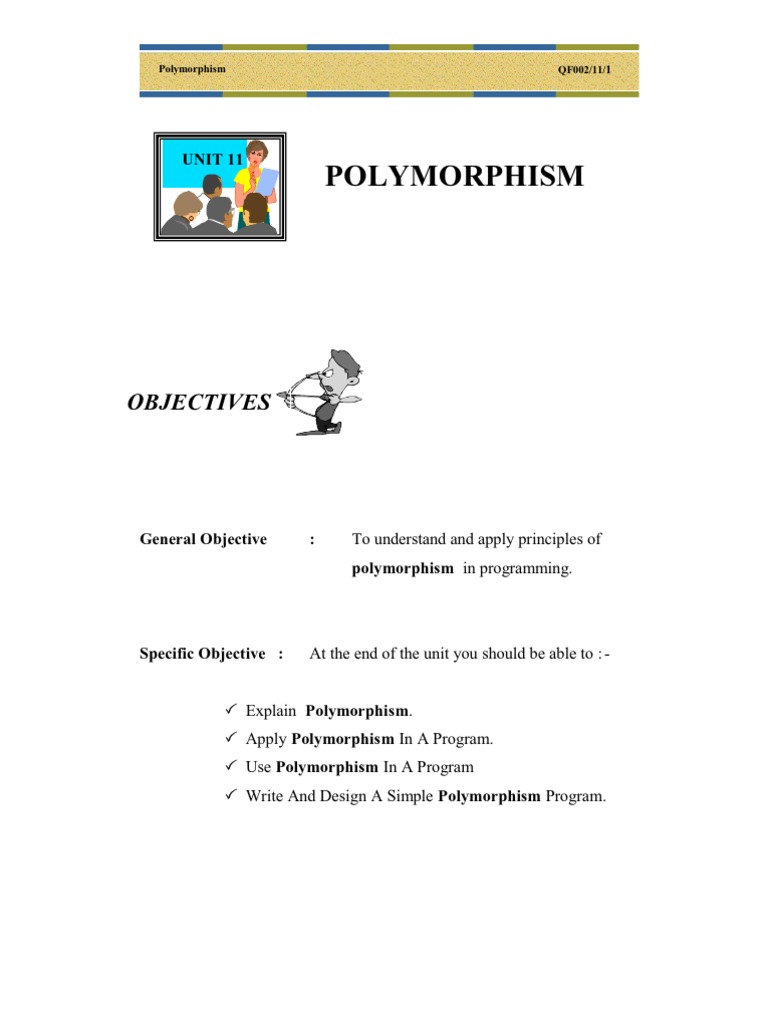 POLYMORPHISM - Unit 11 | PDF | Inheritance (Object Oriented Programming ... POLYMORPHISM - Unit 11 | PDF | Inheritance (Object Oriented Programming ...