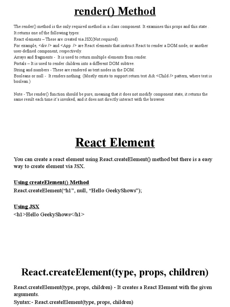Important Methods | PDF | Document Object Model | Java Script