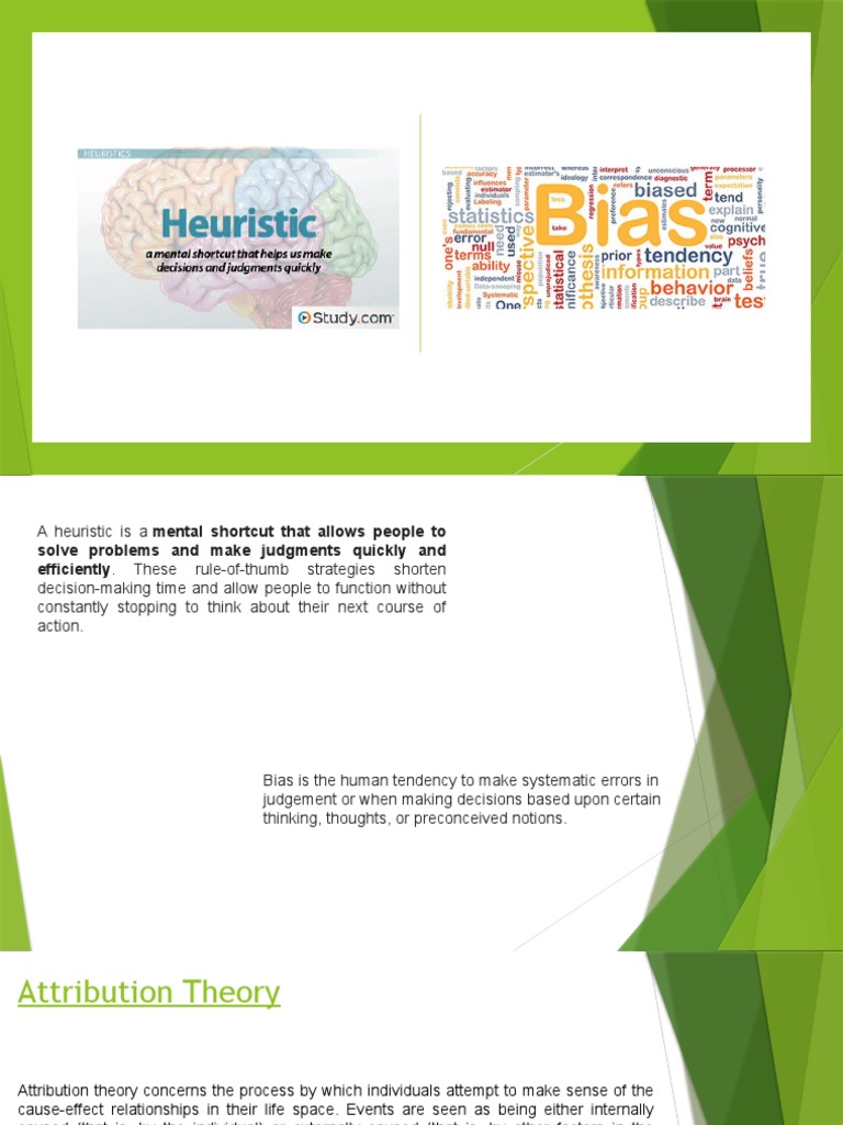 Understanding Heuristics and Biases | PDF | Heuristic | Decision Making