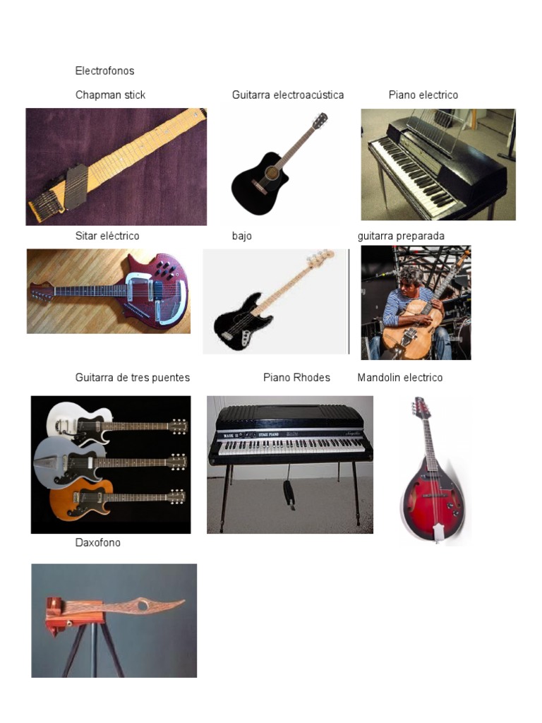 10 Ejemplos De Instrumentos Electrofonos Pdf