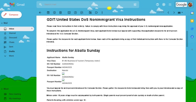 FWD - Yatri - U.S. DoS Visa Application Confirmation (Action Required ...