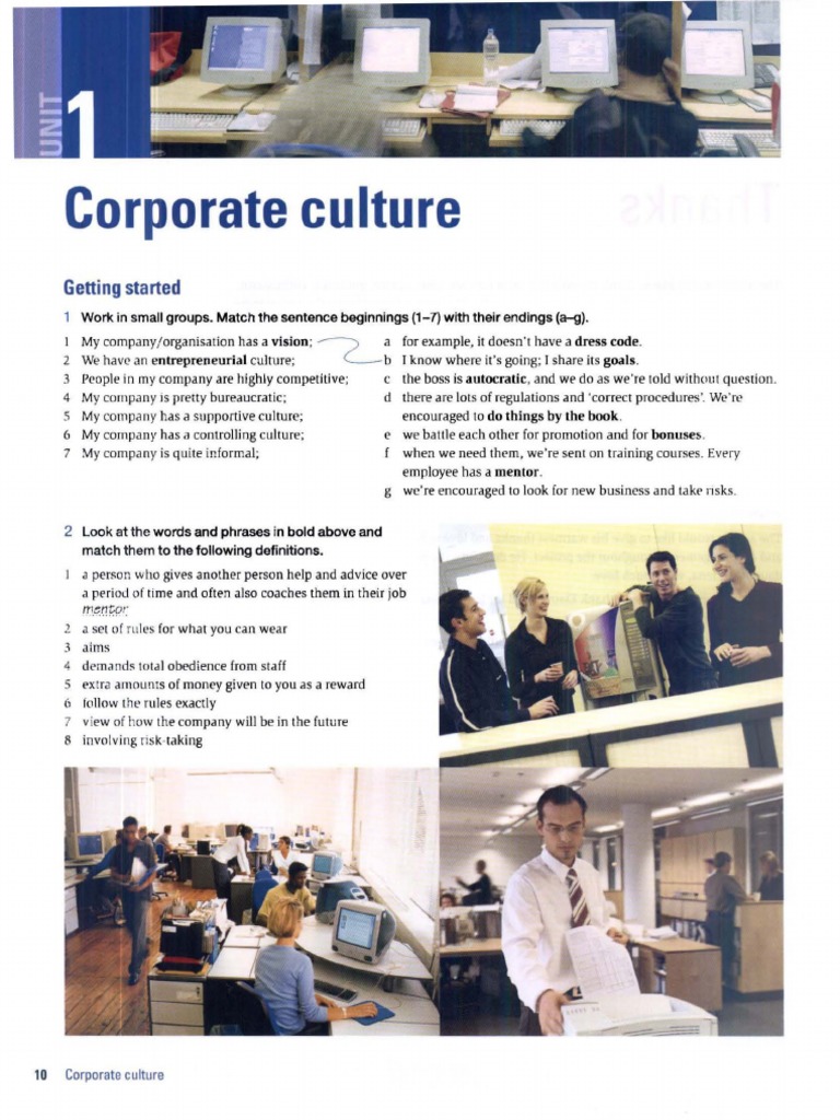 Corporate Culture: Getting Started | PDF | Organizational Culture ...