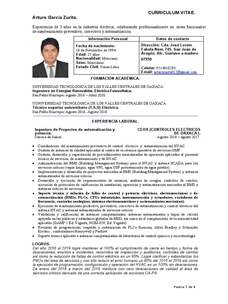CV Isaac Urias Hernandez Galindo | PDF | Automatización | Informática