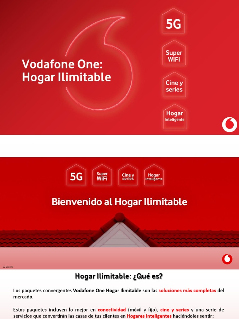 Paquetes Vodafone Hogar Ilimitable | PDF | Teléfonos móviles | Vídeo a ...