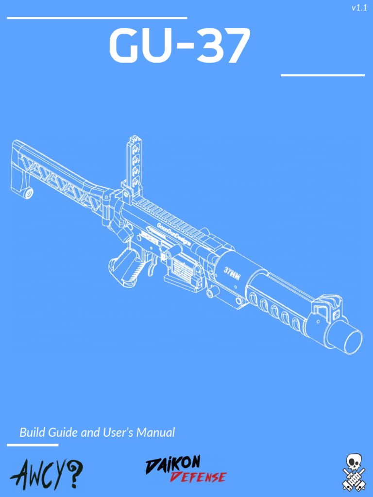 GU-37 Manual | PDF | Gun Barrel | Screw