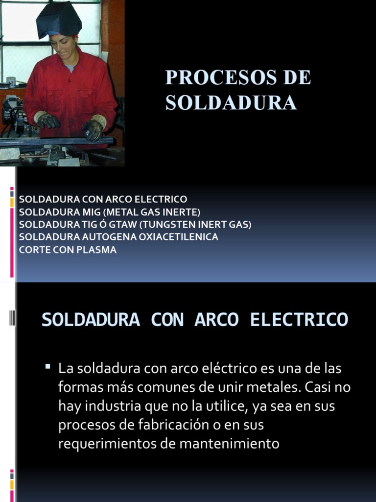 Procesos de Soldadura | PDF | Construcción | Soldadura