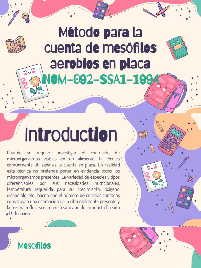 Mesofilos Aerobios | PDF | Microorganismo | Alimentos