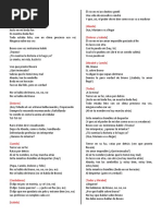 Letra de "No se habla de Bruno" | PDF