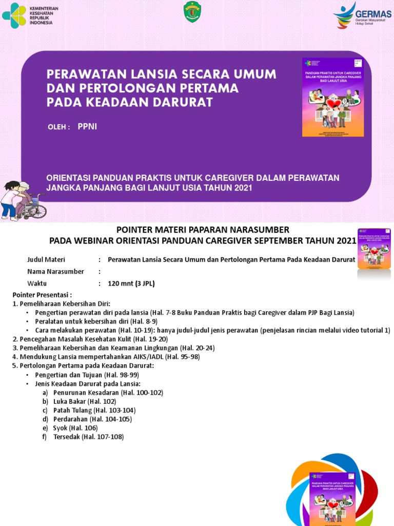 MATERI 2 Perawatan Umum Lansia | PDF | Griya & Taman | Kesehatan Holistik