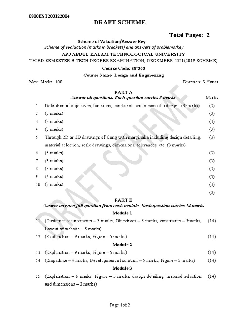 Est200-Draft Scheme | PDF | Engineering