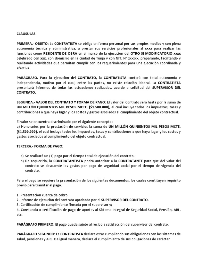 Contrato OPS | PDF
