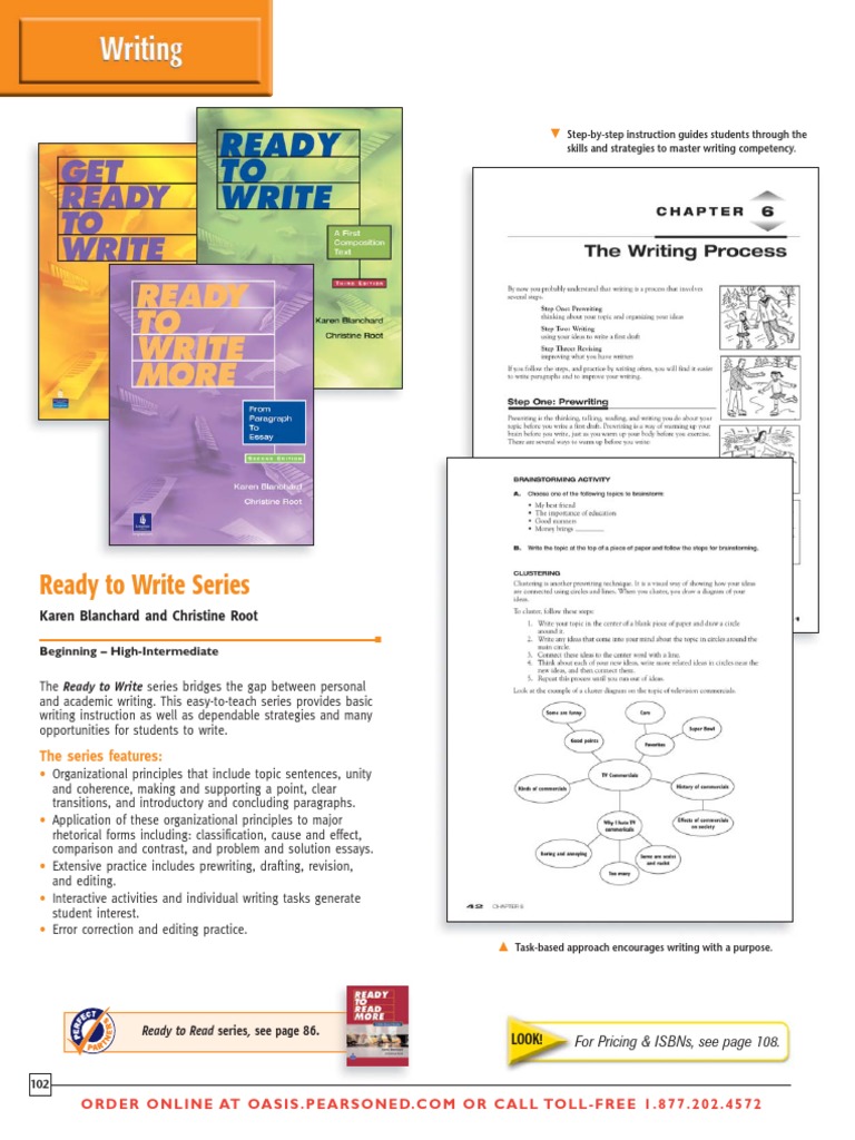 Ready To Write Series | PDF | Essays | Paragraph