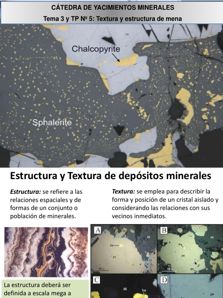Texturas Coloformadas en Minerales | PDF | Roca clástica | Minerales