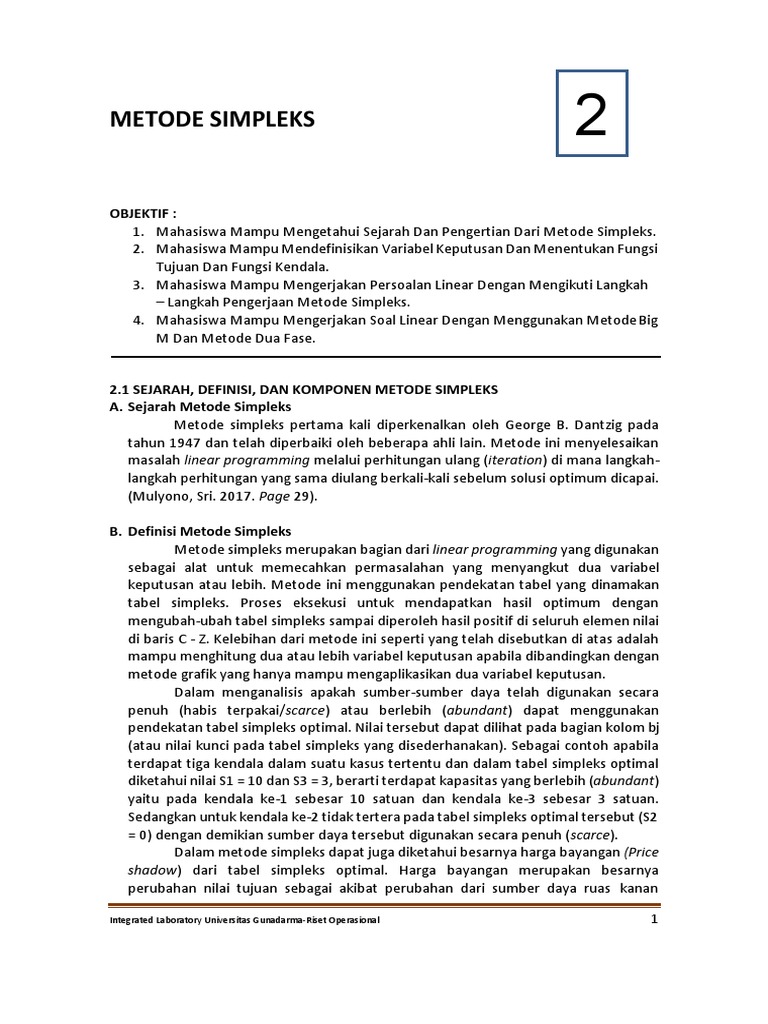 BAB 2 Metode Gundar | PDF