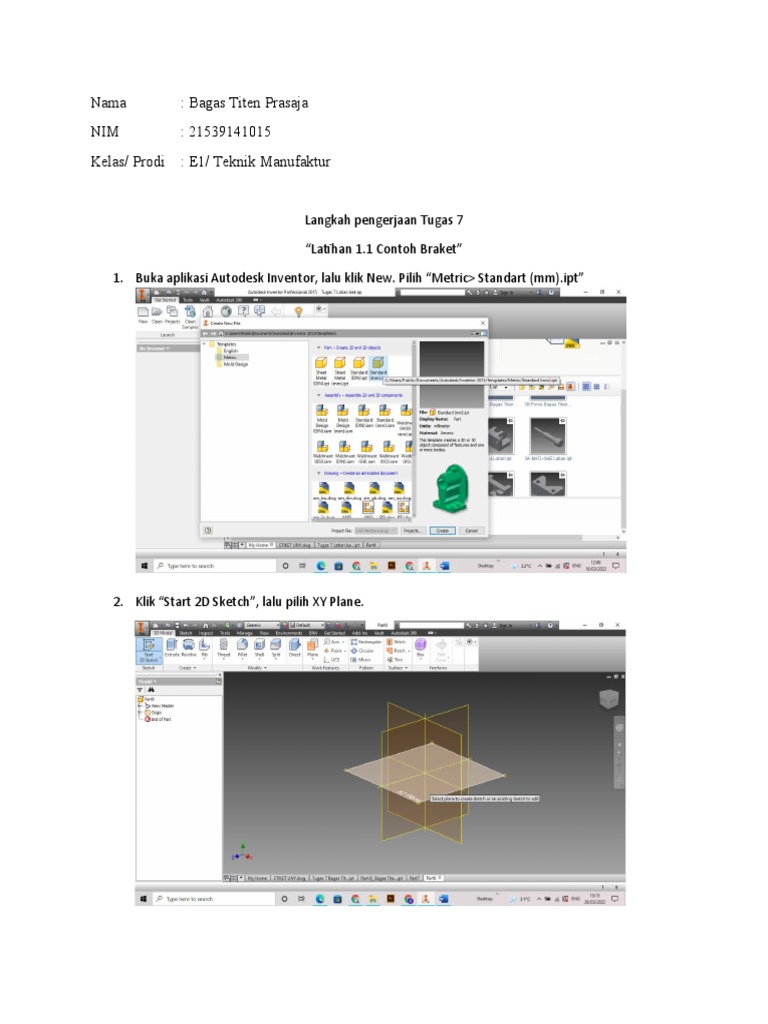 Proses Pengerjaan Tugas 8 Bagas Titen Prasaja 15 | PDF | Komputer