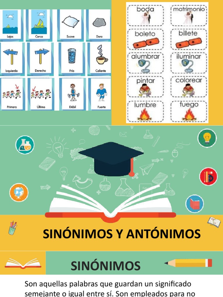Sinónimos y Antónimos | PDF | Language Arts & Discipline | Foreign ...